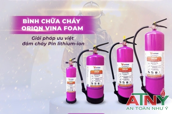 Bình chữa cháy Pin lithium Orion 1kg 3kg 6kg 9kg 25kg 50kg