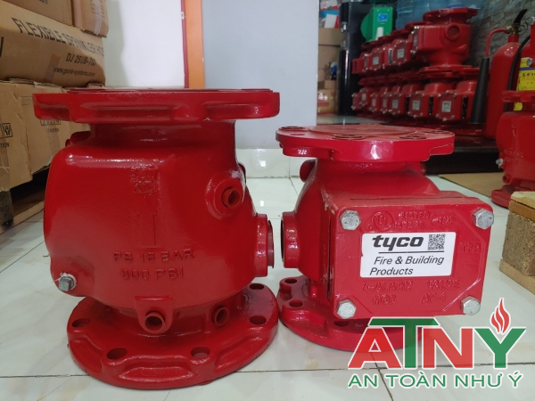 Bộ van báo động Tyco AV-1-300:thân van,bộ ống nối,chuông nước,bình