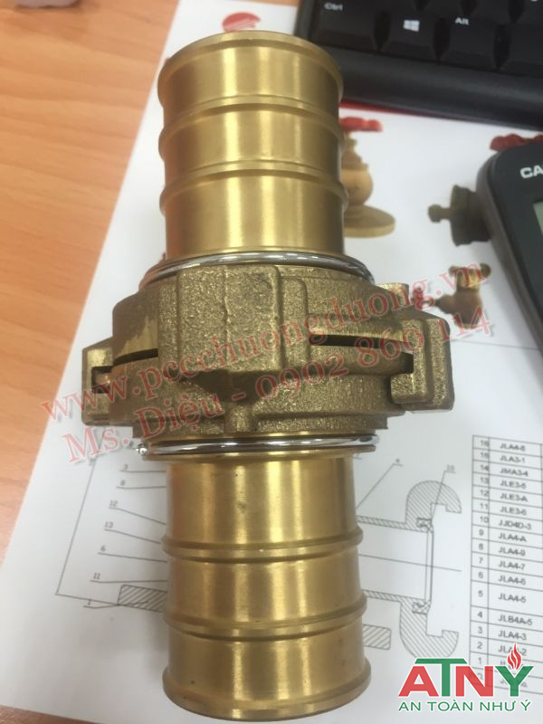 Ngàm khớp nối nhanh cho cuộn vòi van góc lăng phun DN50 DN65